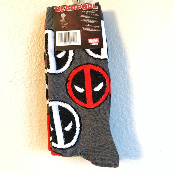 Marvel | Underwear & Socks | New Deadpool 2 Pack Mens Novelty Crew ...